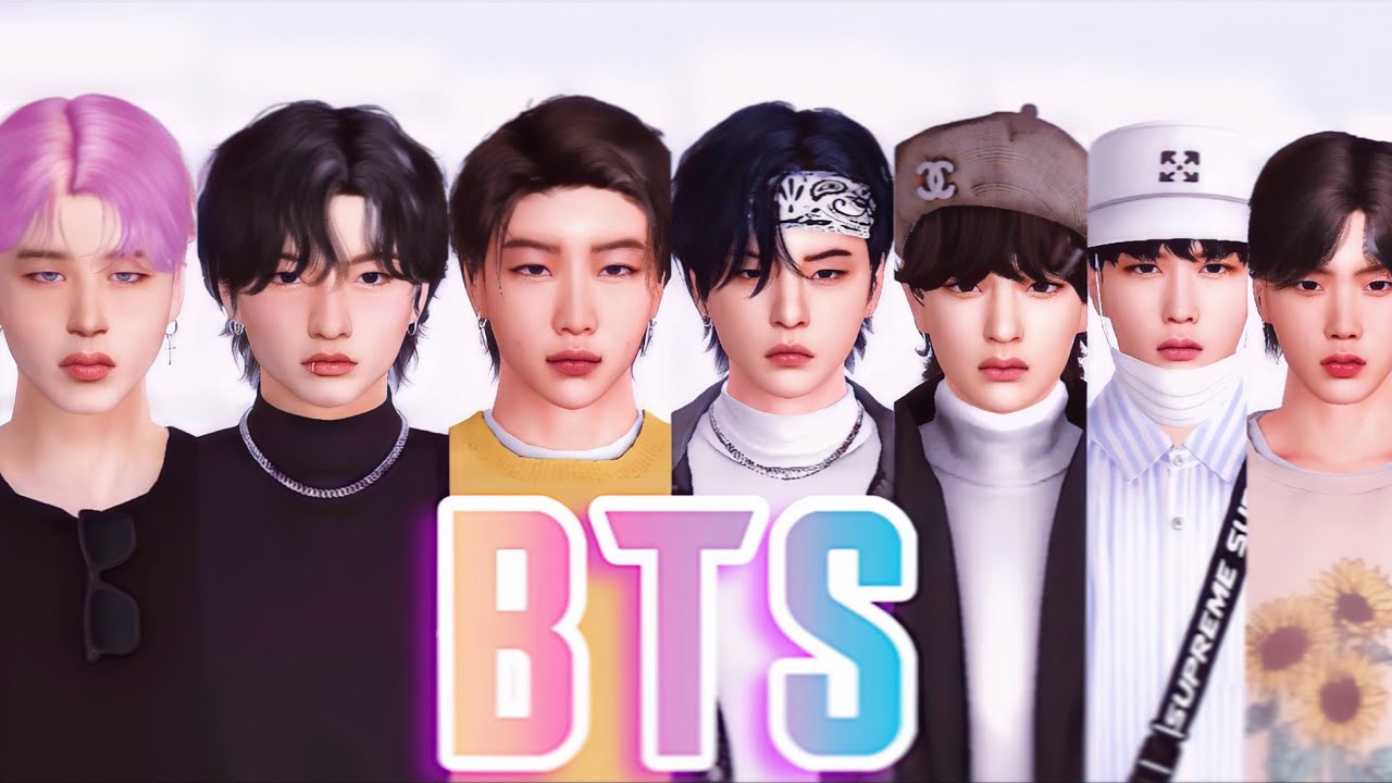 The Sims 4 CAS: BTS 💜COMPLETO+DOWNLOAD💜 #2023 #bts - YouTube