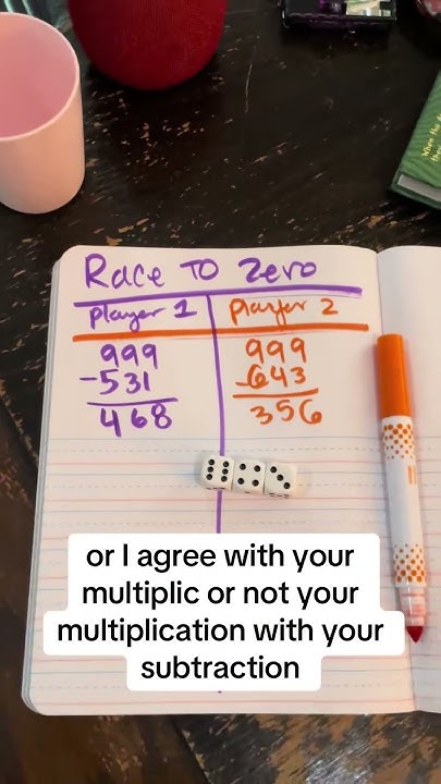 Engaging Race to Zero Math Game for Subtraction Practice - YouTube
