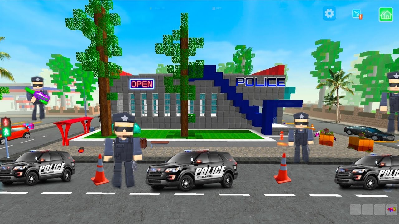 Went Inside a Full Police City in School Party Craft (Insane Update ...