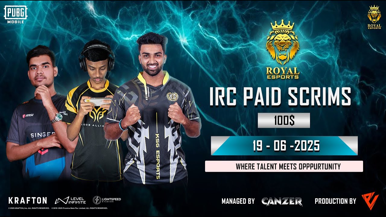 ROYAL IRC PAID LEAGUE 100$ FT.DEEW GAMER NET E-SPORTS | PUBGM #pubg # ...