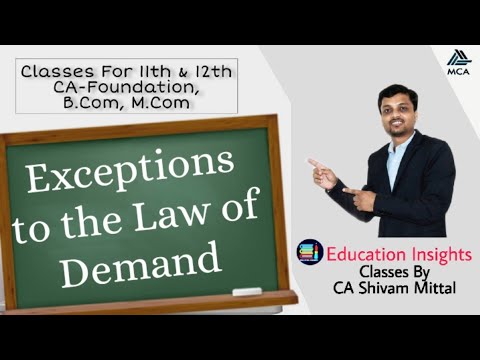 Module - 23 Exceptions to the Law of Demand - YouTube