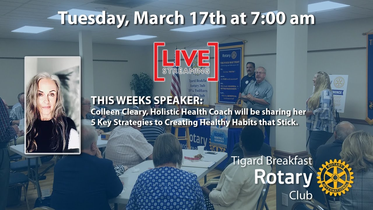 Tigard Breakfast Rotary Meeting: March 17, 2020 - YouTube