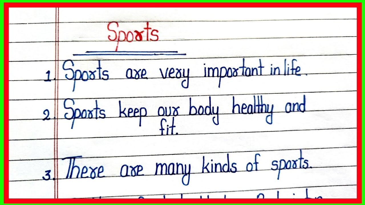 essay on sports in english/10 lines on sports in english/essay on ...