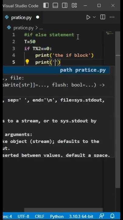 If Else Statement Python Code Pythonforbeginners Learnpython Youtube