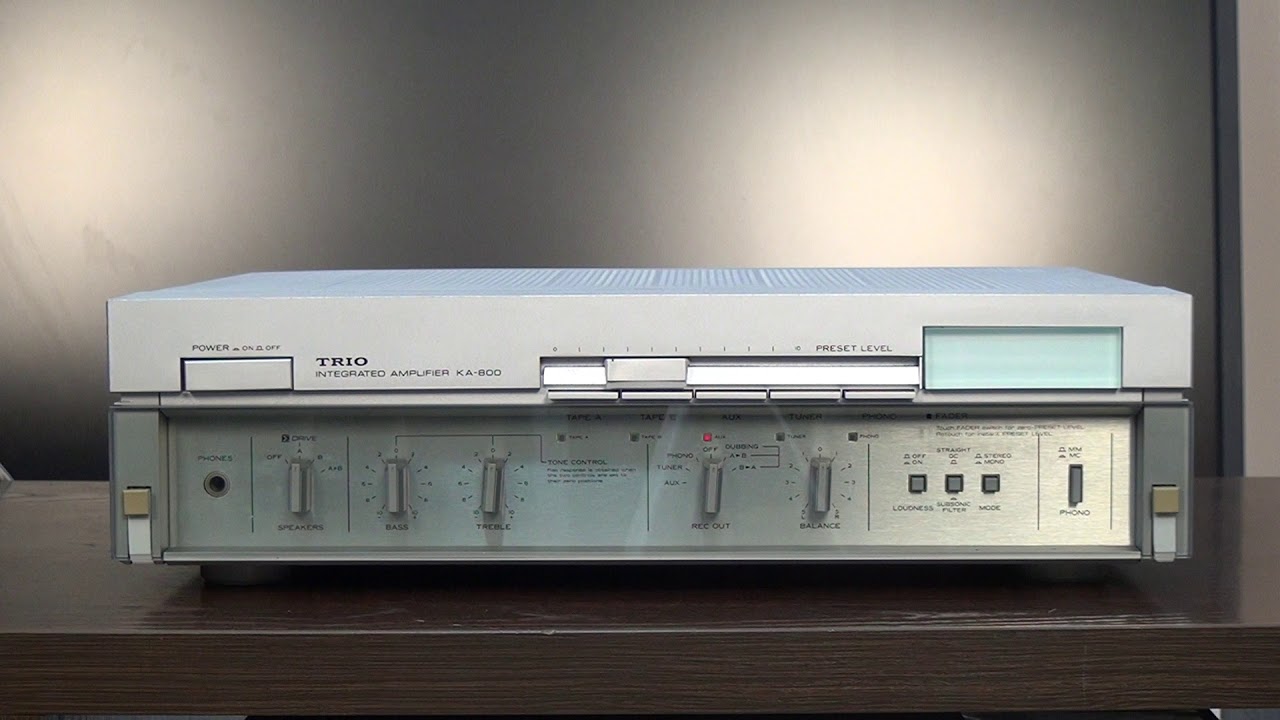TRIO KA-800 ￥64,800(1980年頃) - YouTube