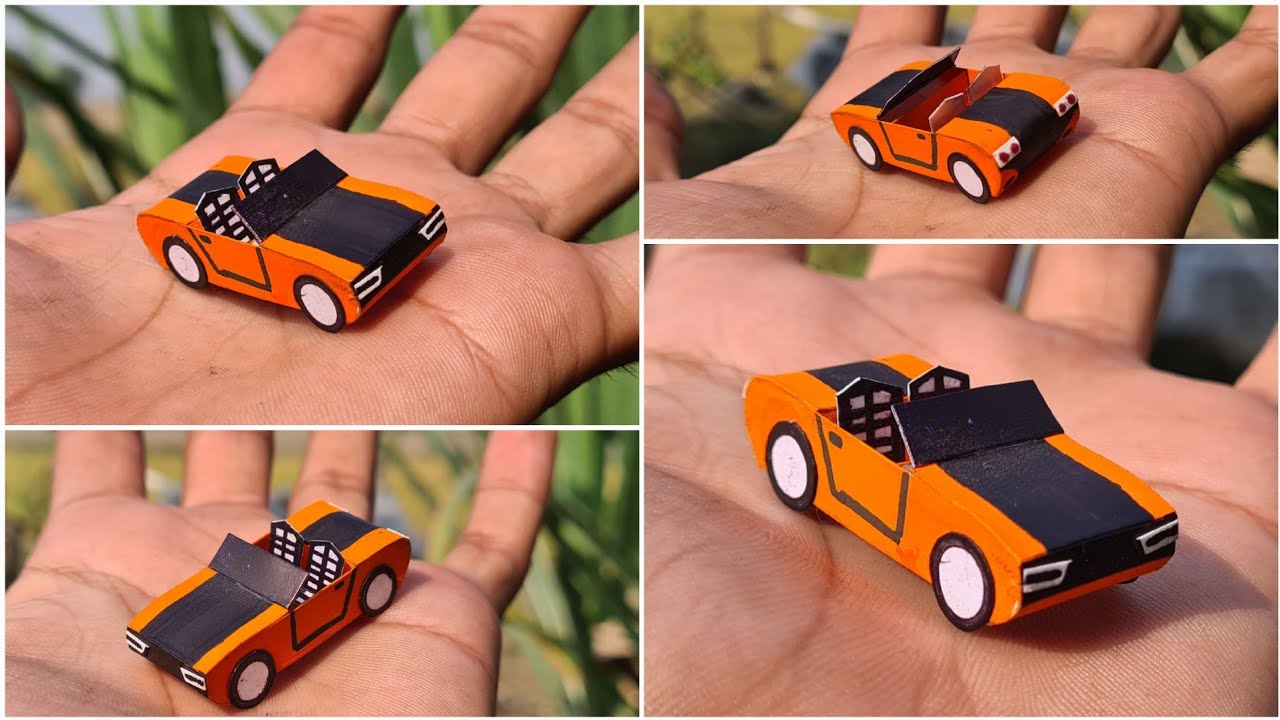 How to make Paper Car for Kids /DIY Toy Paper Craft / How to make a car ...