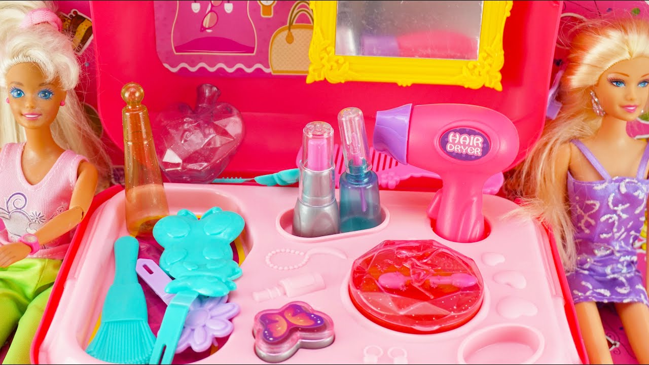 Mainan anak Mainan anak perempuan Barbie dandan Girl Toys Barbie make ...