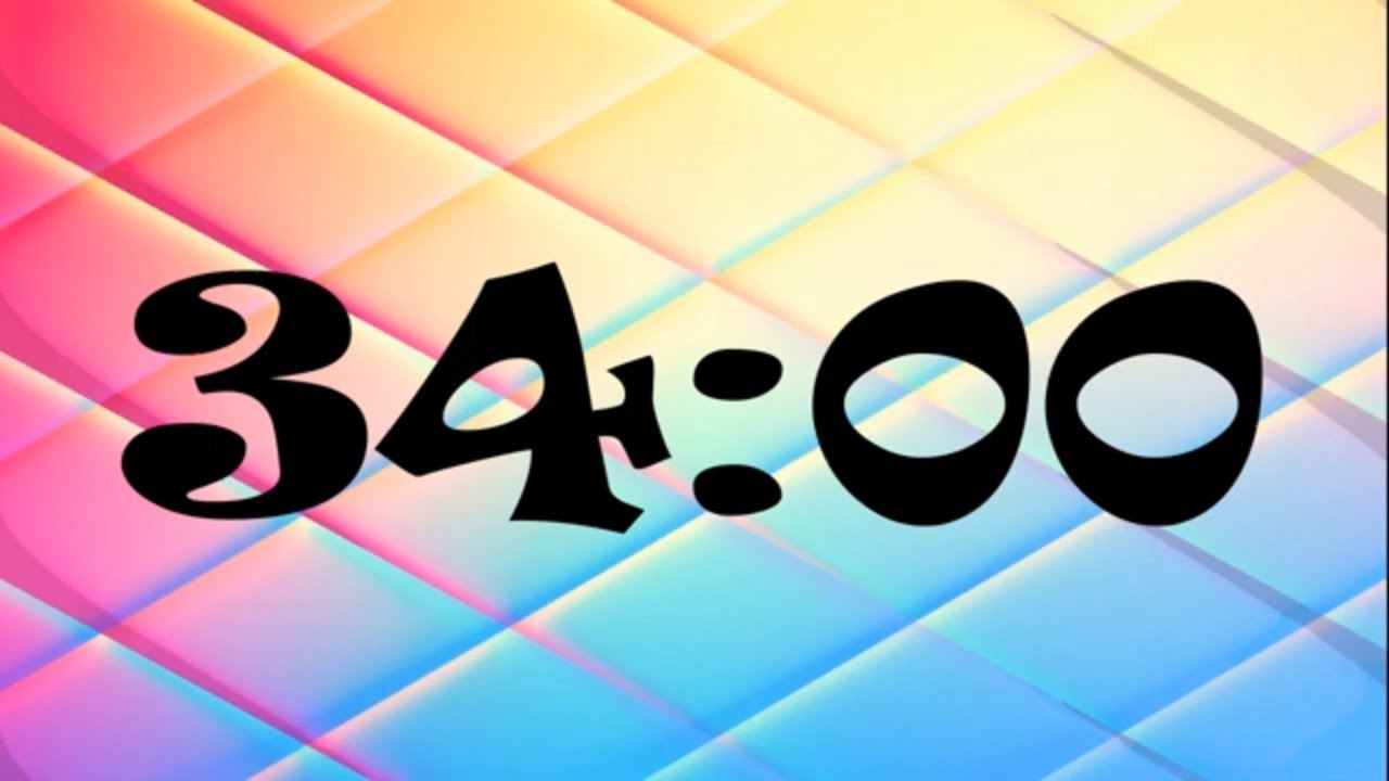 34 Minute Timer | 2040 Second Timer | 34 Minute Countdown with Music ...