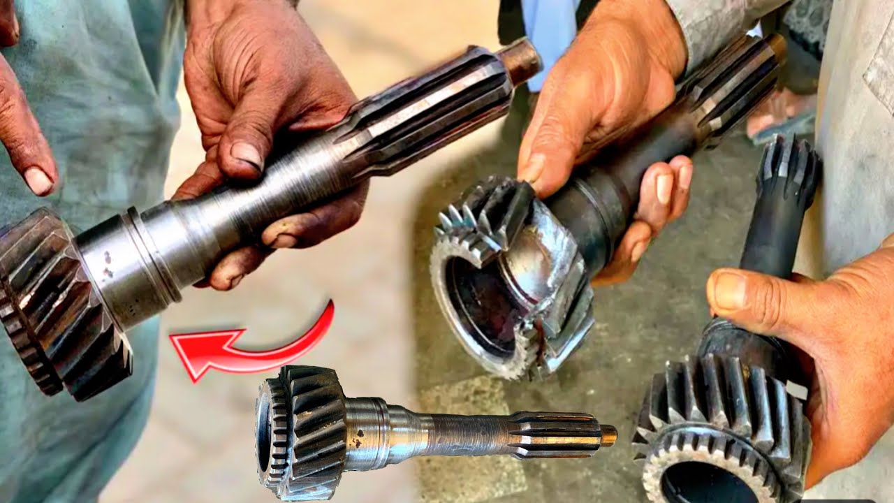 A Brilliant Process For Connecting A Broken Tooth of One Input Shaft To ...