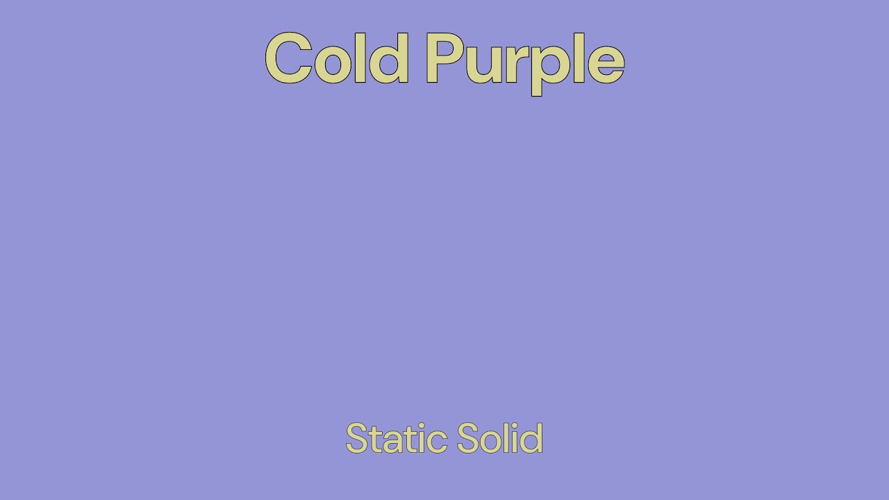 Static Solid Screen for 12 hours - Cold Purple (#9396D8) [4K] - YouTube