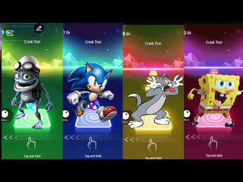 Tiles hop fun video with animation characters - YouTube