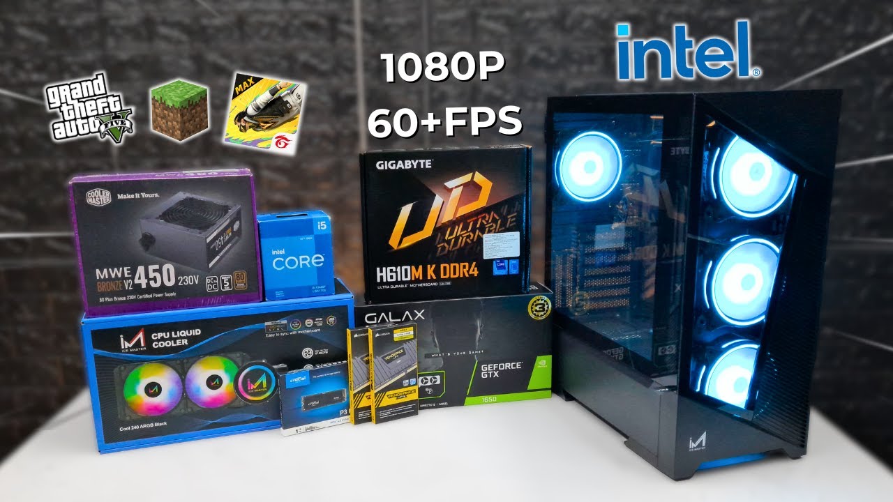 Budget Gaming PC Build With Ice Master Trendy | I5 12400F 16gb PC Build ...