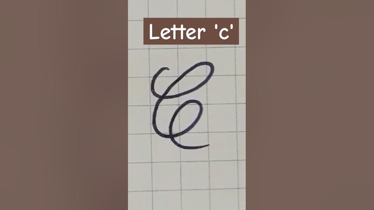 letter 'c'how to write c, 'c' in cursive writing, #english#viral#howto# ...