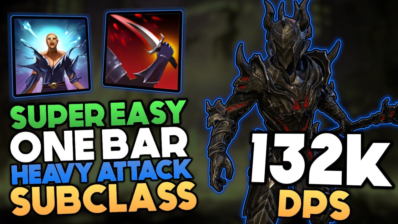 Super Easy 132k DPS - One Bar Heavy Attack Subclass Sorcerer Build ...