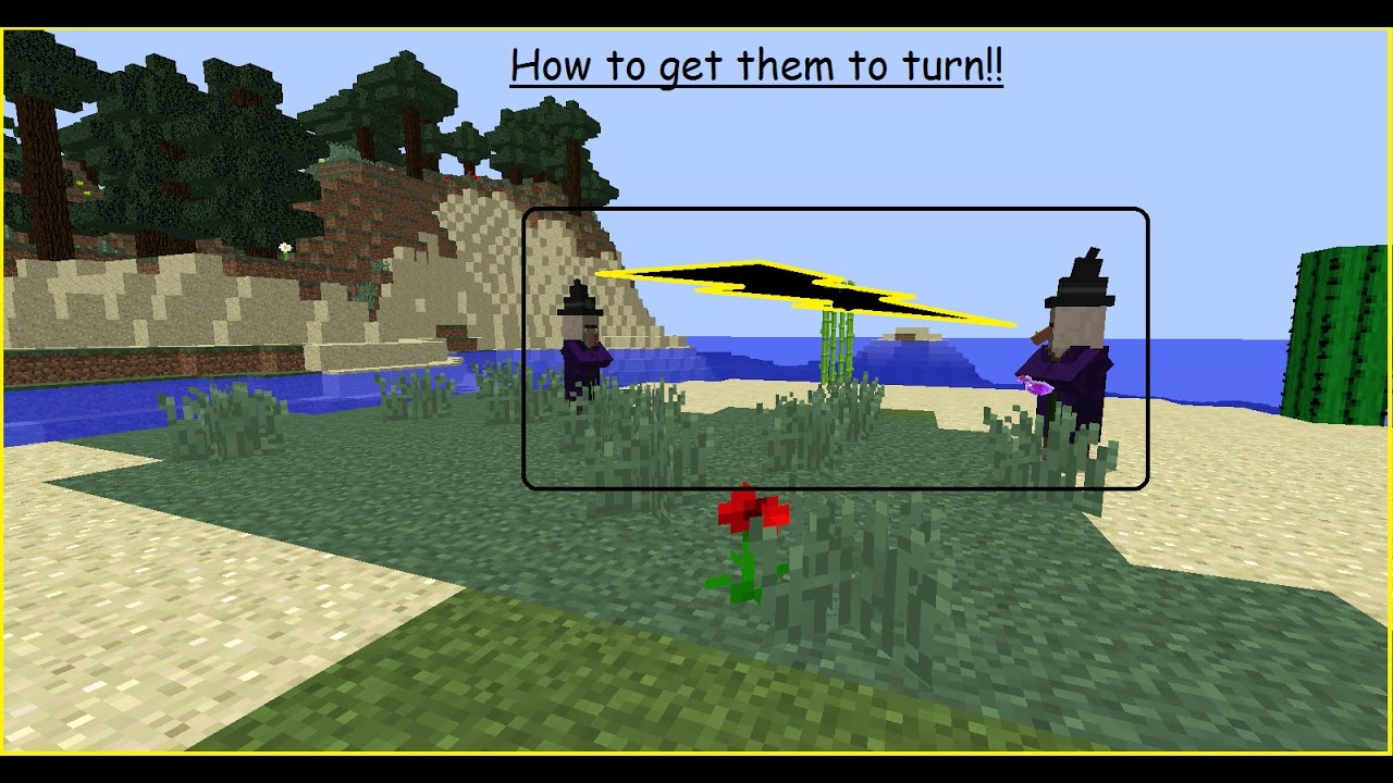 How to defeat witches and get them to turn on each other!! Minecraft ...