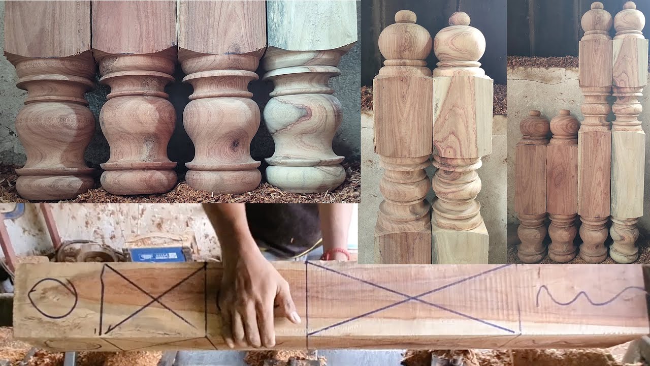 Woodturning - Leg-Beg new project turning with wood lathe #Dman ...
