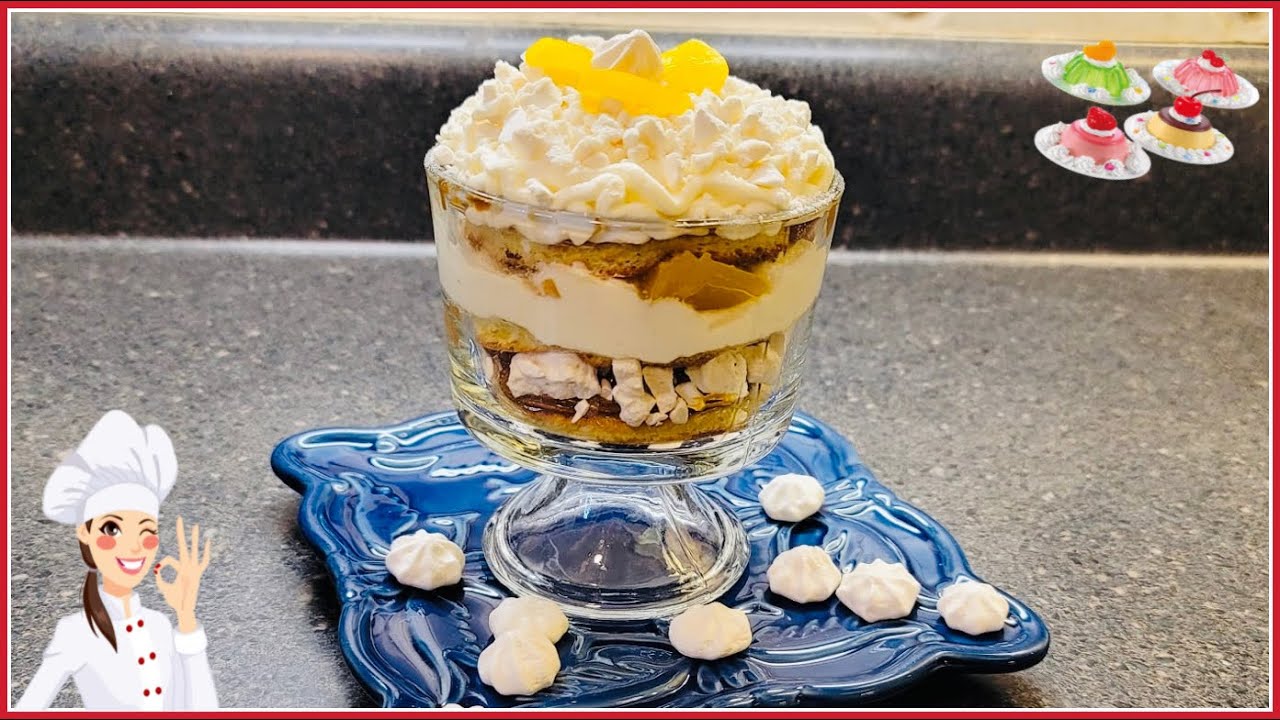 POSTRE CHAJA URUGUAYO EN COPA O VASO🍨🍰URUGUAYAN CHAJA DESSERT IN GLASS🍨 ...