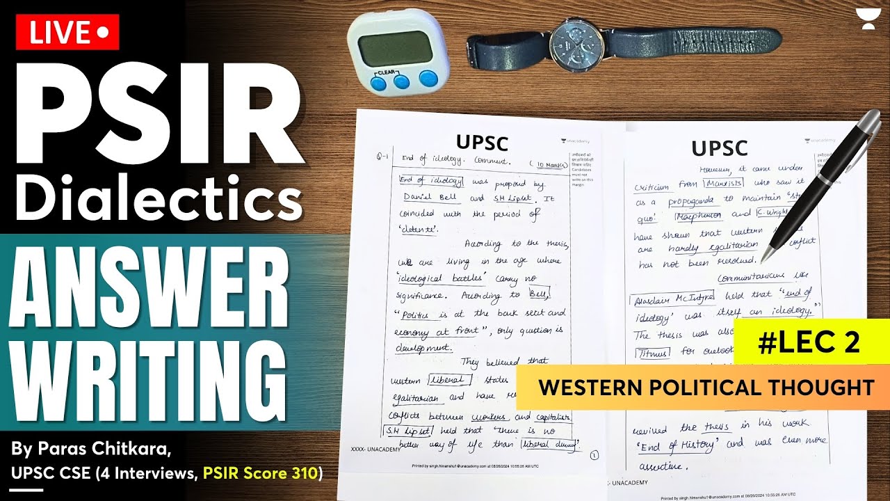 PSIR Optional UPSC | Live Answer Writing for UPSC Mains | PSIR ...
