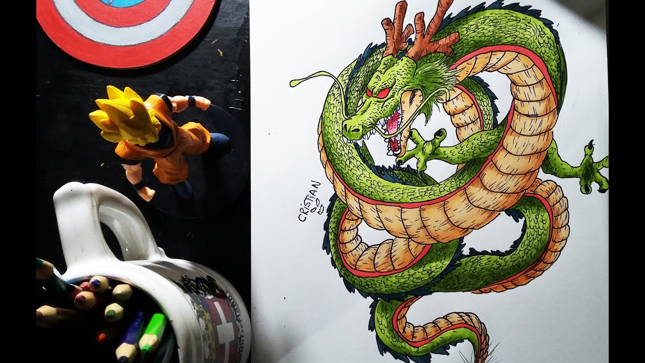 Dibujando a SHEN LONG - Drawing SHEN LONG | Speed Drawing - YouTube