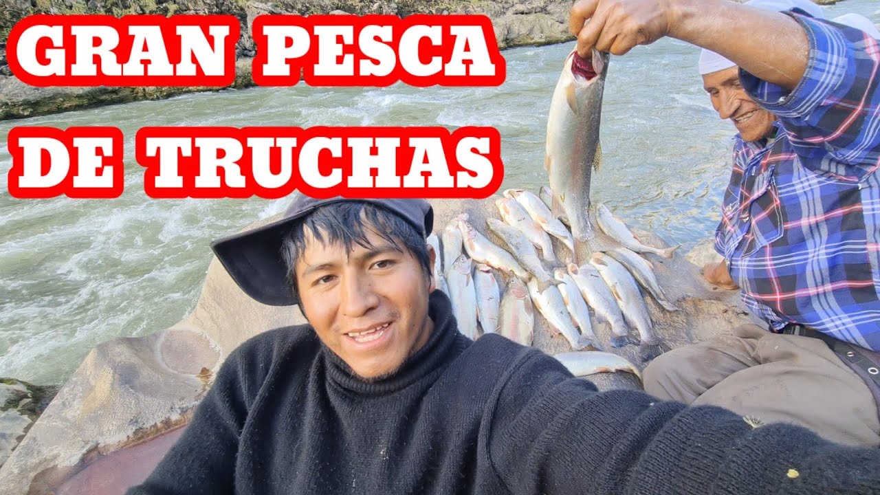 GRAN PESCA DE TRUCHAS - great trout fishing - YouTube