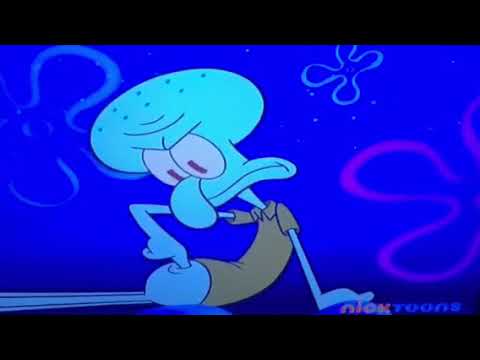 Giant Squidward crying - YouTube