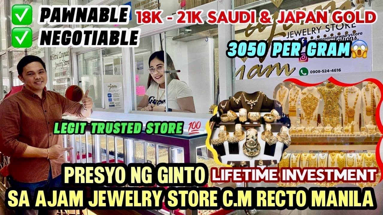 2023 PRICELIST NG GOLD SA C.M RECTO "AJAM JEWELRY STORE| Trendy ...
