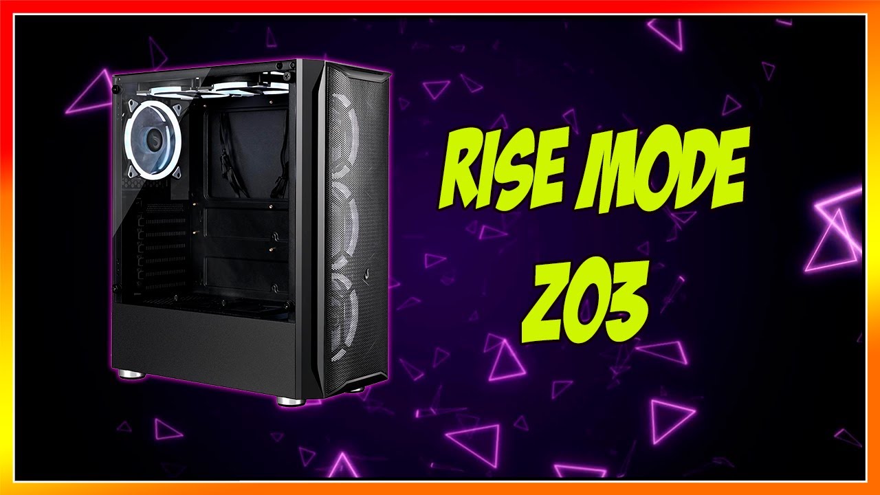 GABINETE GAMER RISE MODE Z03 GLASS RGB - YouTube