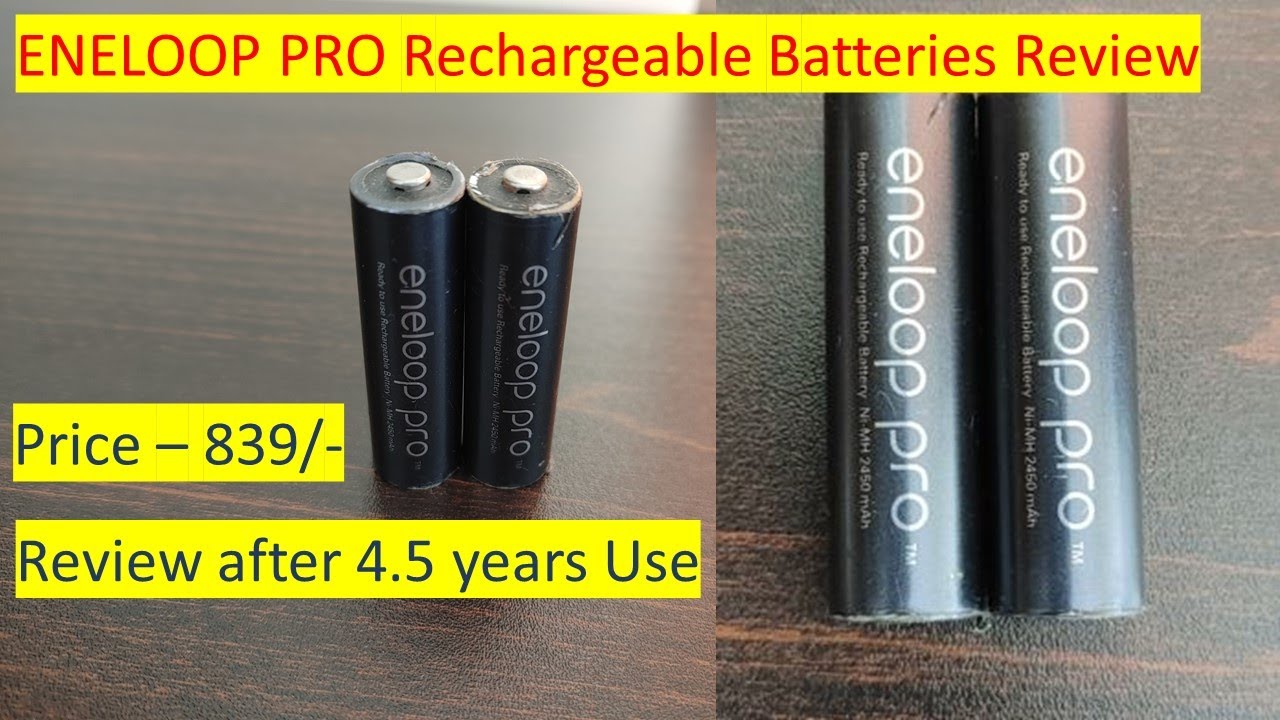 Panasonic Eneloop Pro Rechargeable Battery Review | Review after 4.5 ...