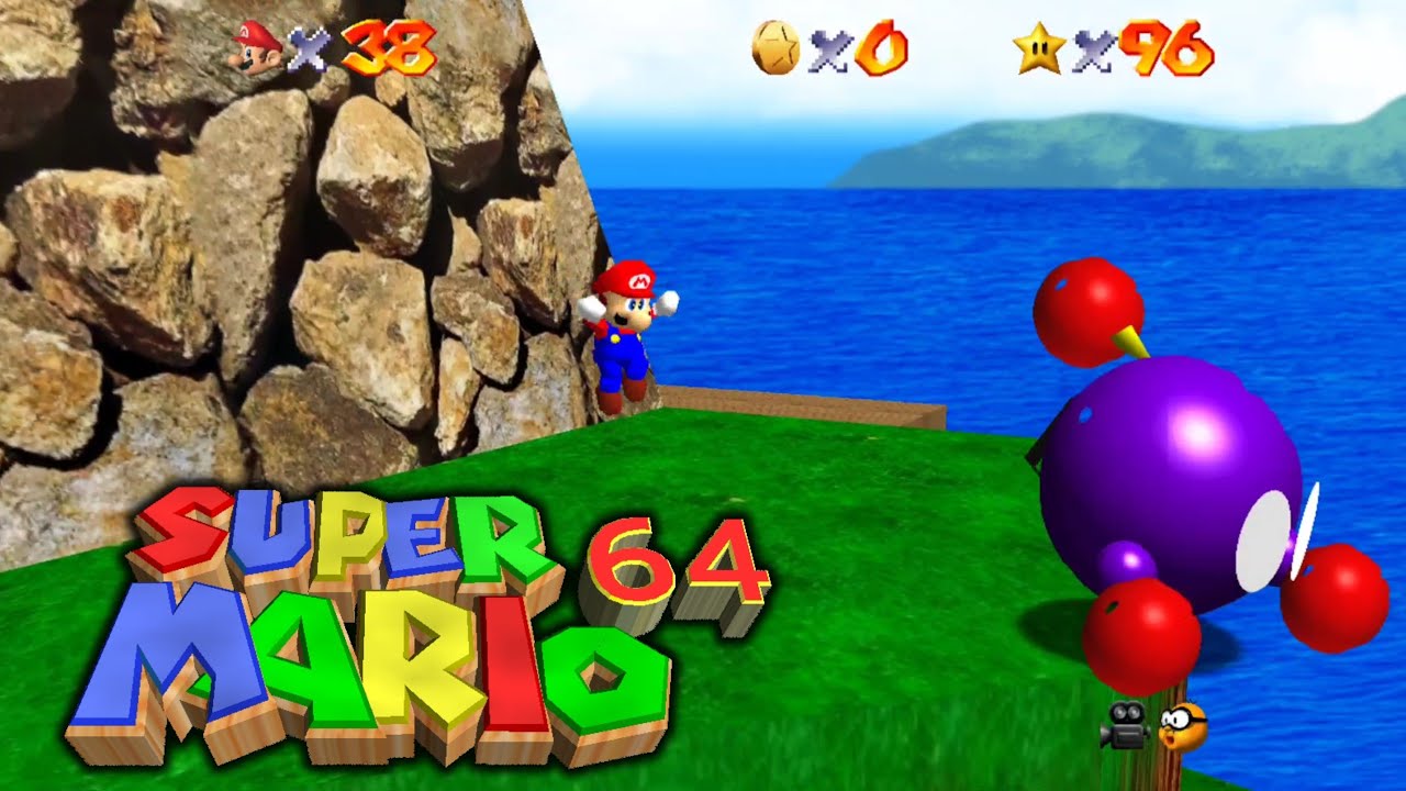 Super Mario 64 WaveDash Melee Mod HD Textures Full Screen 16:9 ...