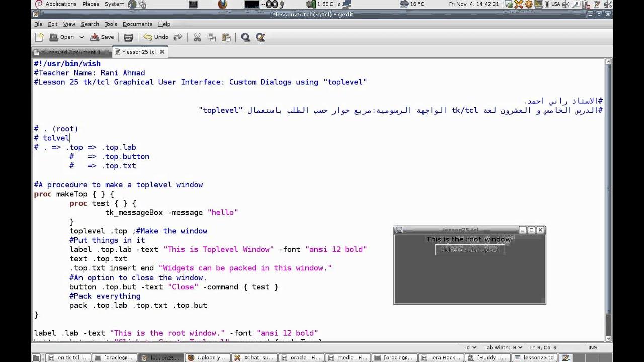 Programming in Tcl/Tk Lesson 25: GUI: Custom Dialogs Using "toplevel" (English Version) - YouTube