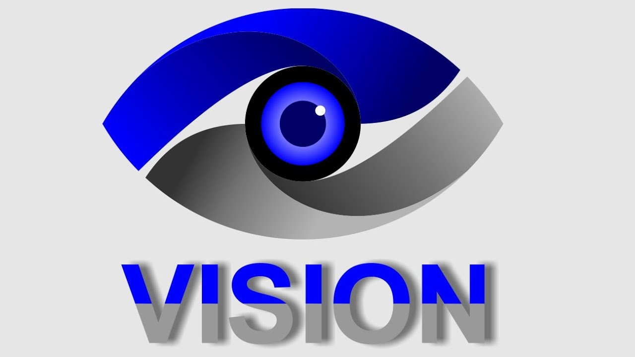 Vision logo in CorelDRAW | 3d eye logo | Coreldraw tutorial | logo ...