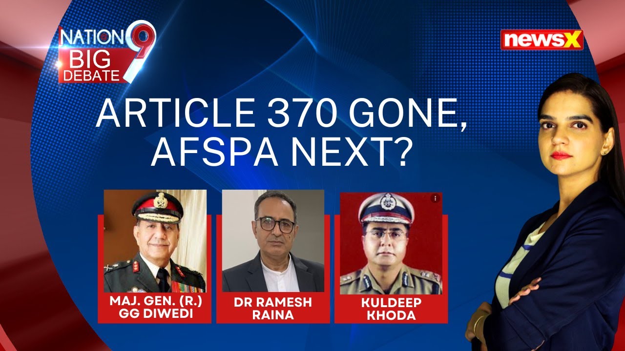Shah's announcement on J&K AFSPA | Biggest move after Article 370? | NewsX - YouTube