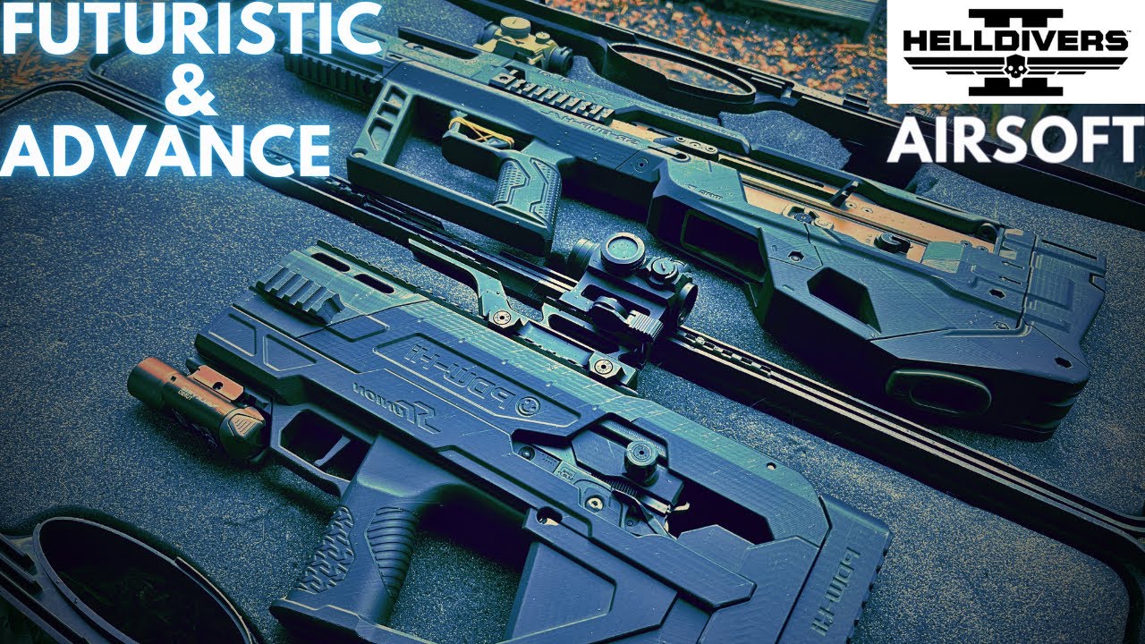 Futuristic Airsoft Blaster - YouTube
