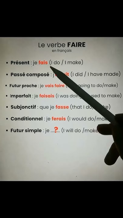 Let's learn the verb "FAIRE" in French🇨🇵|Learn and speak french with ...