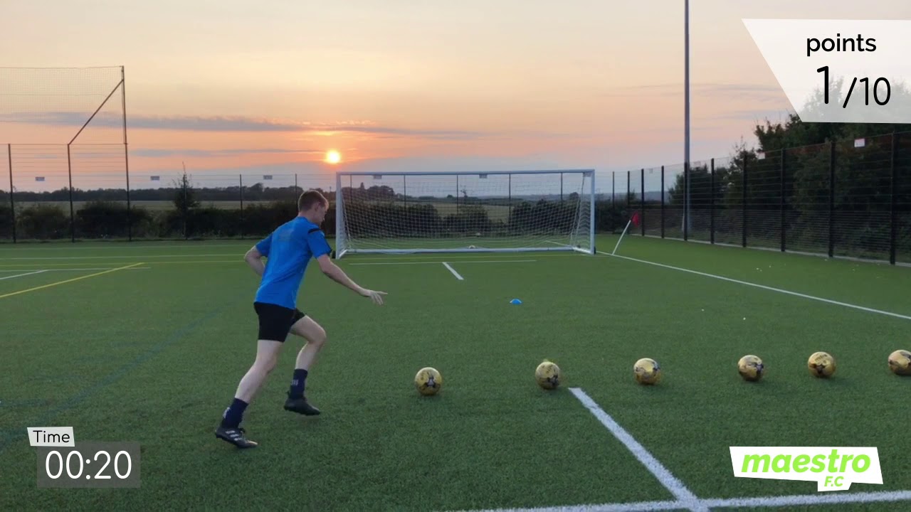 Crossbar Challenge - Maestro Football Challenges - YouTube