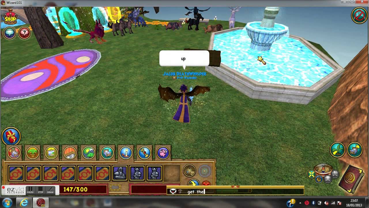wizard101 how to make a pool - YouTube