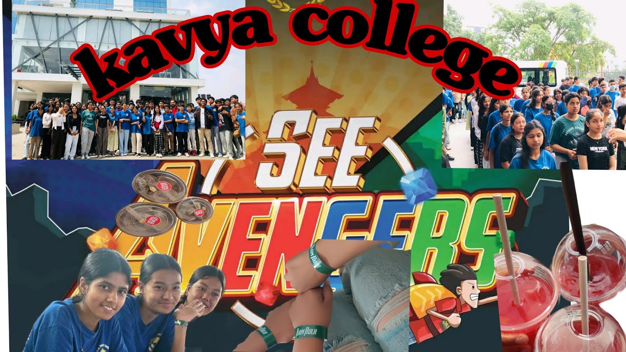 SEE avengers|At kavya college|Superheroes of the future|Vlog 48 ...