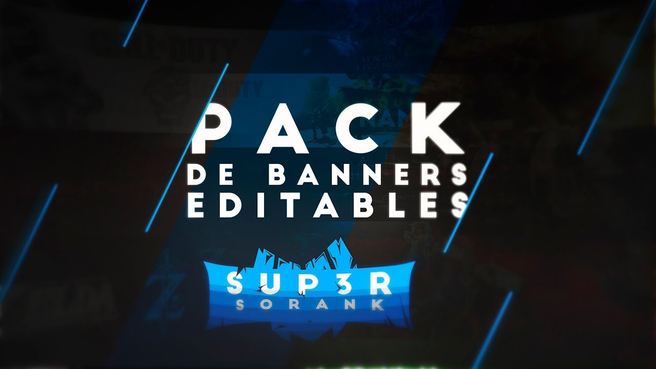 Pack de banners editables para photoshop || epic gaming || #6 || By ...