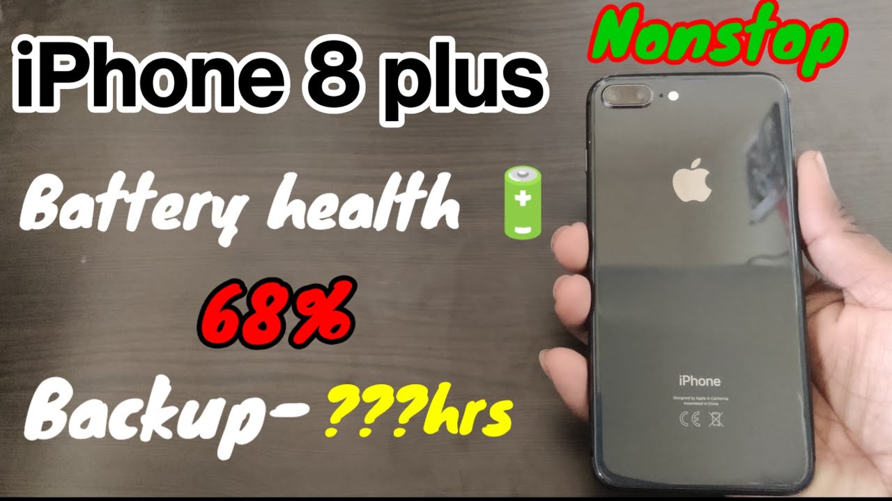 iPhone 8 plus battery backup in 2024 | battery health 68% | 7 years old ...