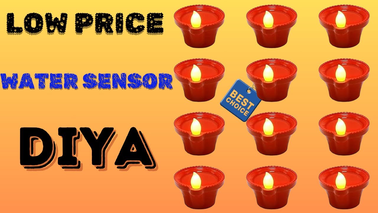BEST diwali decoration water sensor🪔LED diya🪔water sensor magic diya🪔 ...