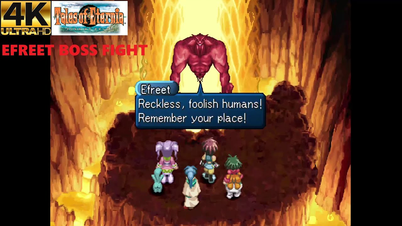 Tales Of Eternia Boss Fight : Efreet (4K) 60fps on Duckstation - YouTube