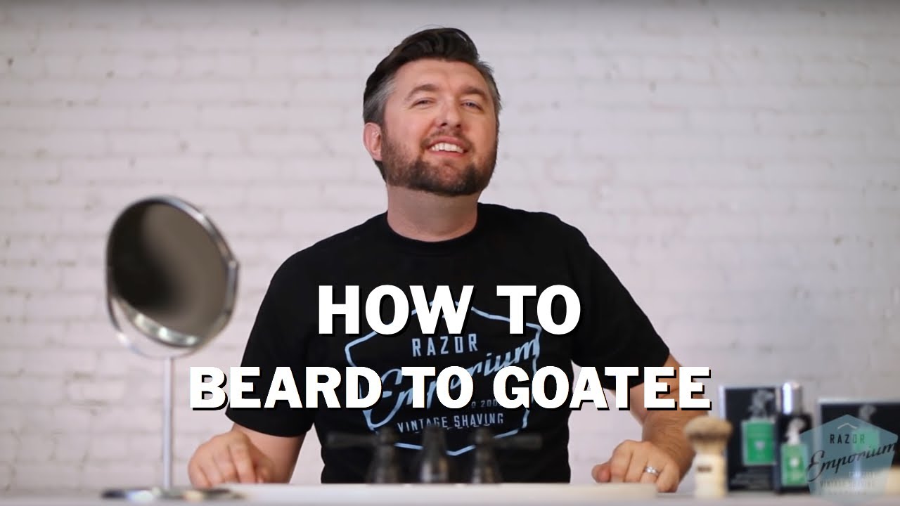 Wet Shave Tutorial: How to Shave off Beard and Shape Goatee with a ...