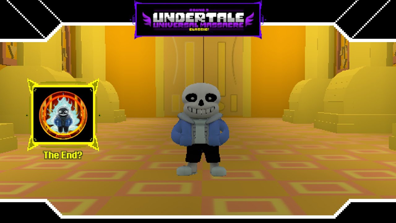 【Undertale Universal Massacre: ROUND 2】|| 3DBB SANS - YouTube
