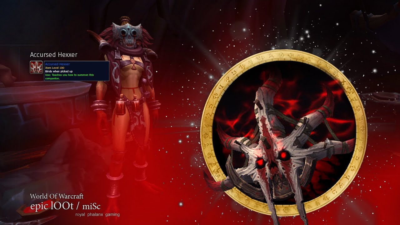 Crimson Frog, Bloodfeaster Larva and Accursed Hexxer PETS - YouTube