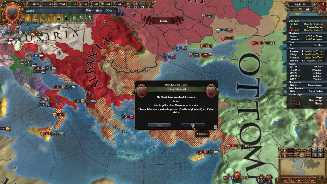 EU4 as Albania (Albania or Iberia) 19 - YouTube