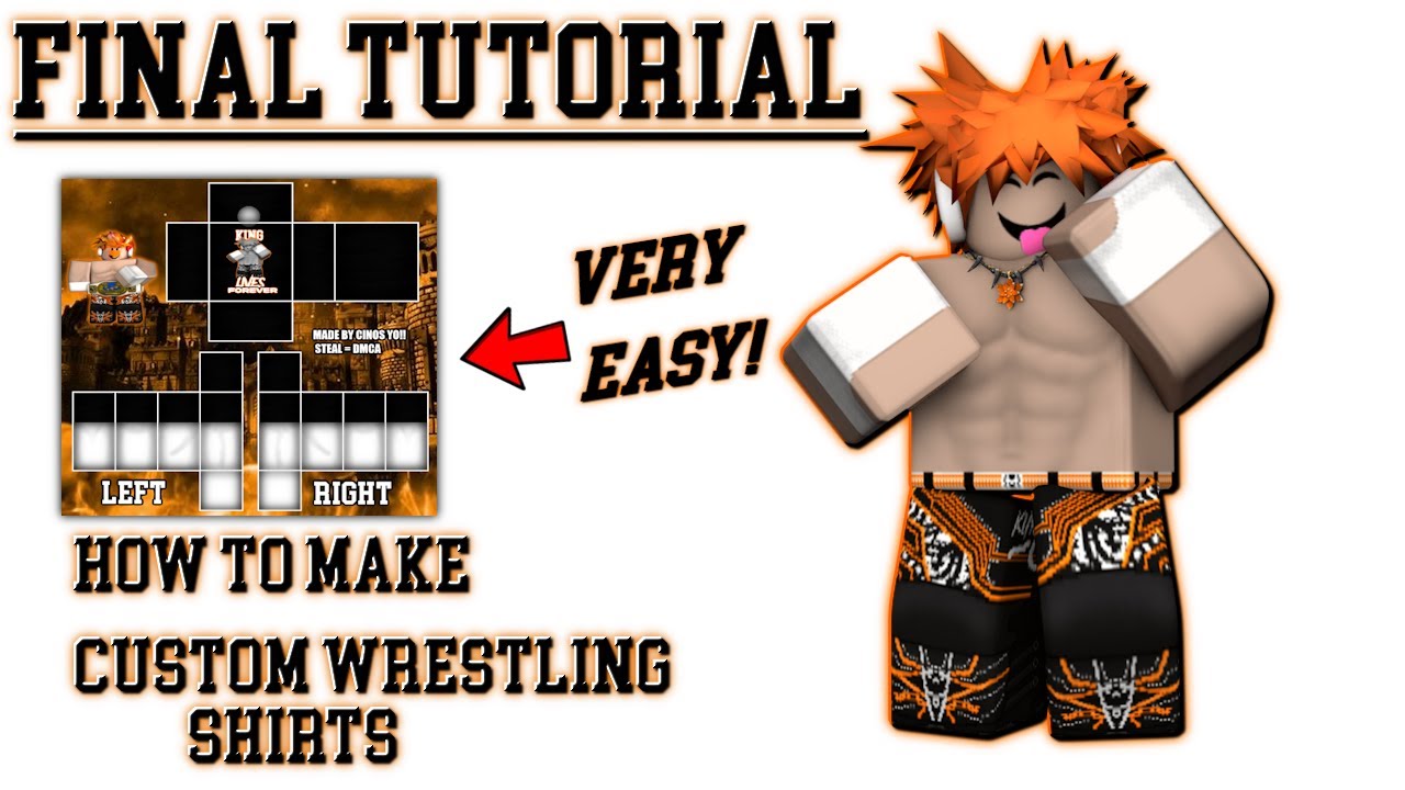 FINAL TUTORIAL: How To Make Custom Ro-Wrestling Merch (VERY EASY) - YouTube
