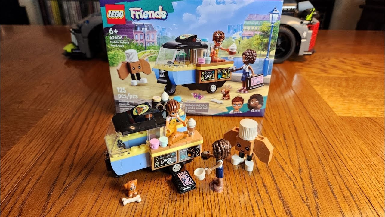 Lego Friends Mobile Bakery Food Cart Set 42606 Build and Review - YouTube