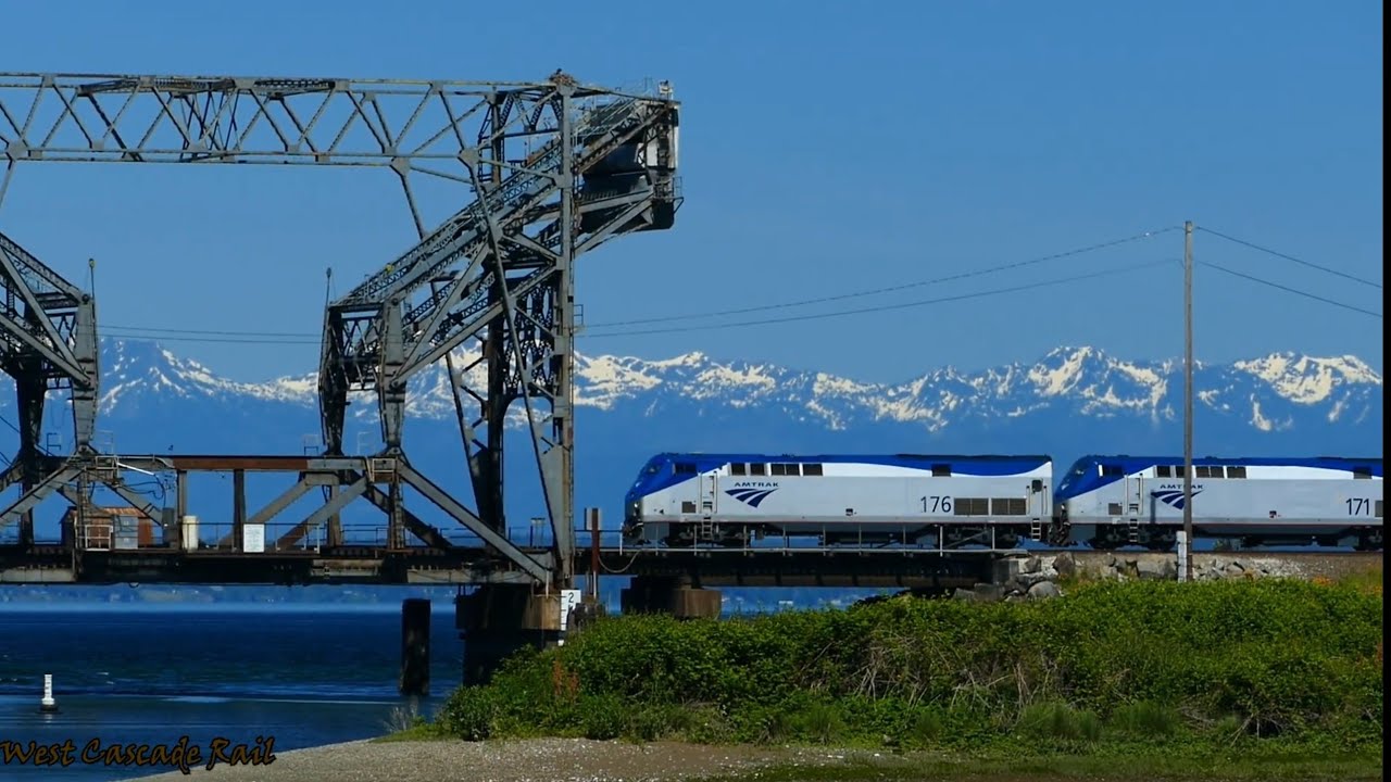 Amtrak Trains On BNSF'S Point Defiance Line Part 1 - YouTube