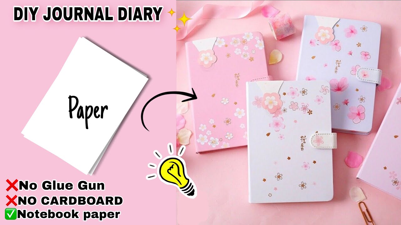 How to make a cute diary/ diy diary | homemade diy notebook| diy ...