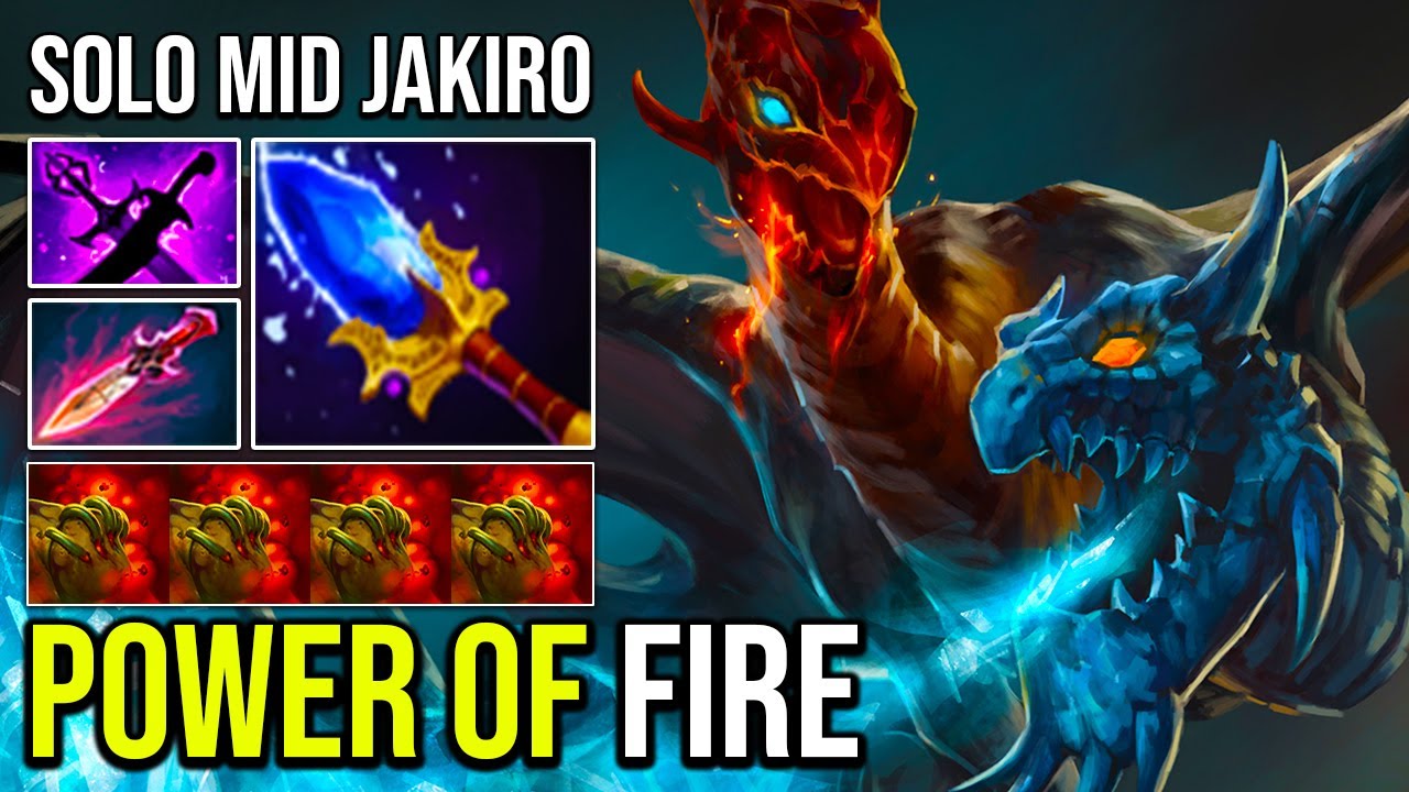 Powerful Fire Jakiro Solo Mid Destroyed ALL Heroes on The Map Dota 2 ...